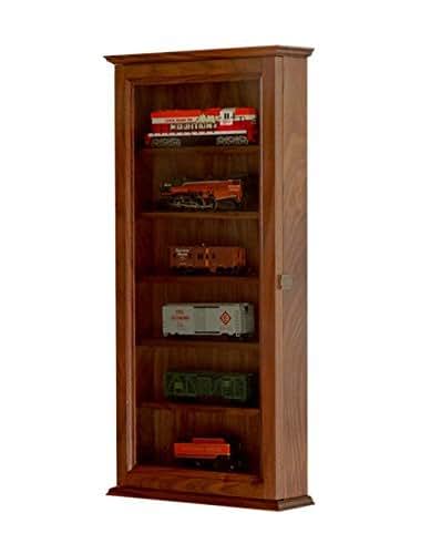 Amazon.com: HO Scale Train Display Case Cabinet-Walnut Hardwood *Made ...