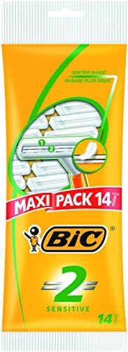 سعر BIC 2 Sensitive Men's Razors, Disposable Razors with Two Blades for ...