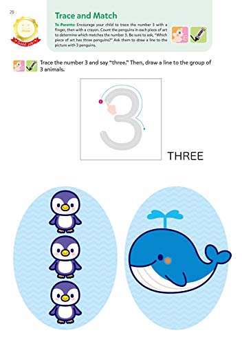 Play Smart Numbers Age 2+: Preschool Activity Workbook with Stickers ...