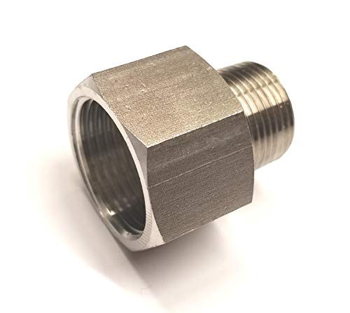 Stainless Steel Adapter Reducer Nipple 1"npt Female - 1/2"npt Male ...