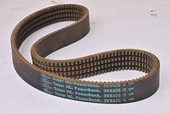 Gates 3VX425 Super HC Molded Notch Belt, 3VX Section, 3/8" Width, 21/64 ...