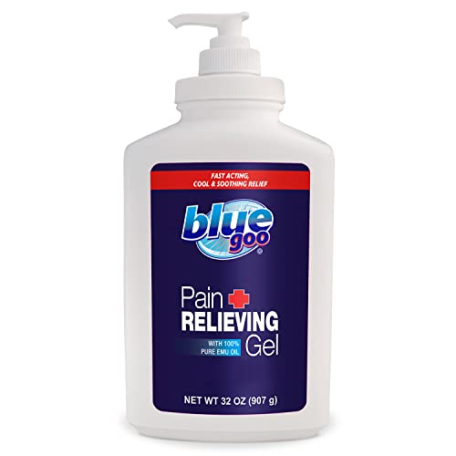 Blue Goo Gel, 32 Ounce, Fast Acting, Cooling and Soothing Relief, for ...