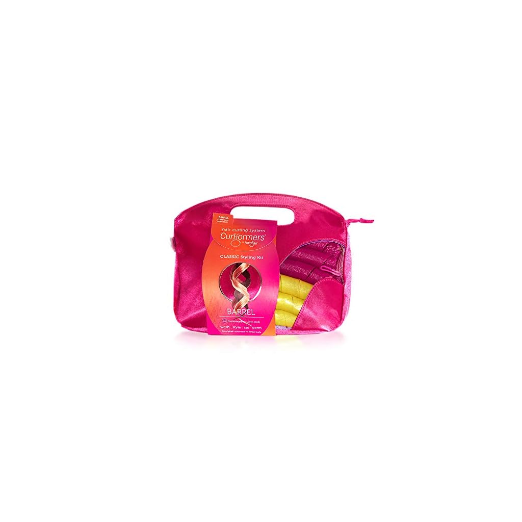 Curlformers Hair Curlers Barrel Curls Styling Kit, 30 No Heat Hair ...