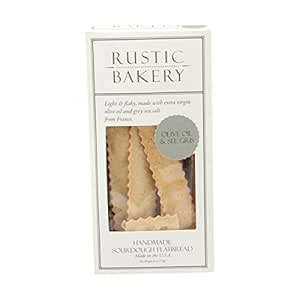 Amazon.com: Rustic Bakery Gourmet Flatbread Crackers 6oz (Olive Oil Sel ...