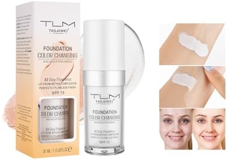 TLM Color Changing Foundation for Color Correction, Even Skin Tone and ...