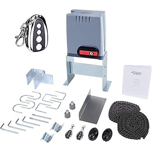 CO-Z 1800 lb Automatic Sliding Gate Opener with 3 Remote Controls ...