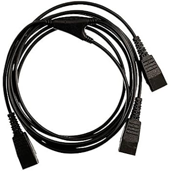 Amazon.com: Call Center Headset QD Cable Y Splitter Adapter Trainer ...