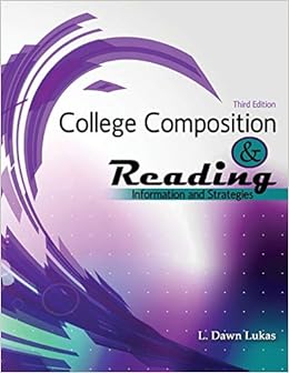 Buy College Composition and Reading: Information and Strategies Book ...