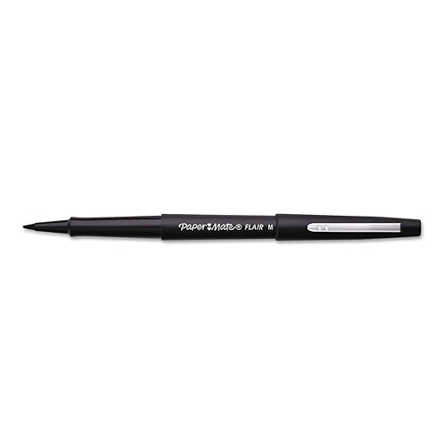 Paper Mate Flair Felt Pen, Medium Point, Black Ink, 36/Pack (1921070 ...