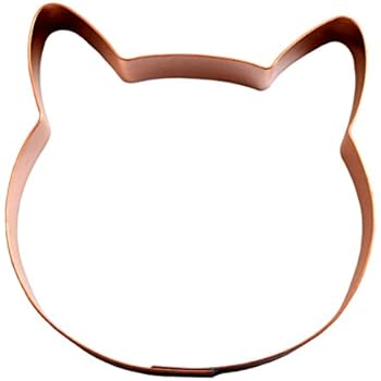 Amazon.com: R&M CAT FACE 3.5" Metal Cookie Cutter: Kitchen & Dining
