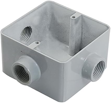 Abzweigdose - TOOGOO(R) G1/5.08 cm Home Metall 3 Loch Unterputz ...