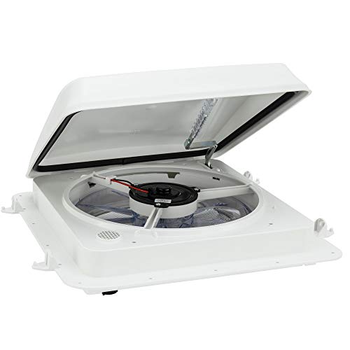 RecPro RV Roof Vent Fan with Garnish Ring | High Powered 3 Speed Vent ...