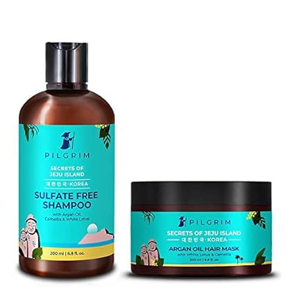 Buy Pilgrim Hair Care Kit Sulphate Free Shampoo + Hair Mask For Dry ...