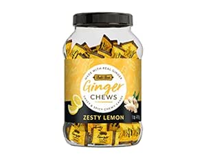 Amazon.com : Bali's Best Ginger Chews - Zesty Lemon Flavor (1lb Jar ...