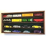 Amazon.com: HO Scale Model Train Display Case Cabinet Wall Rack w/98% ...