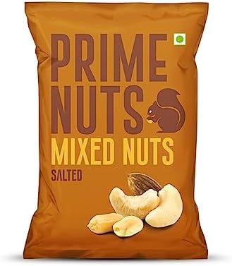 Prime Nuts Mixed Nuts Salted | Cashews, Peanuts, Almonds | High in Protein & Antioxidants ...