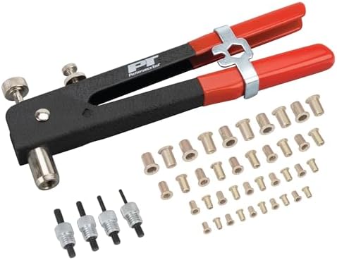 Performance Tool W2006 SAE Rivet Nut Kit Set, Riveter Tool, Rivet Nut ...