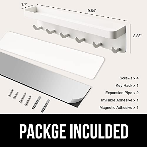 koroda Magnetic Key Holder for Wall: Self Adhesive Key Rack with Small ...