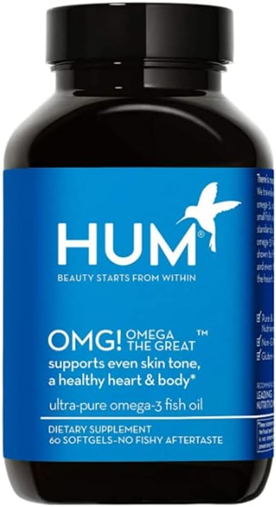HUM OMG! Omega The Great - Triple Omega 3 Fish Oil Supplement with DHA ...