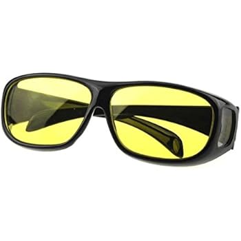 Amazon.com: HD Night Vision Wraparounds Wrap Around Glasses (With ...