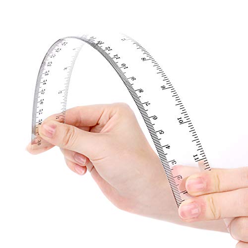 Plastic Ruler 1121001 Flexible Ruler With Inches And Metric 6 Inch ...