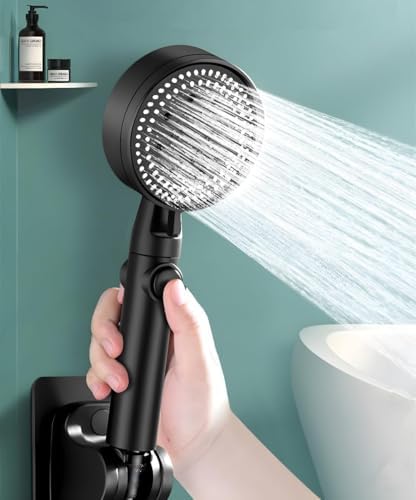 High Pressure Shower Heads 5-Speed Adjustment,Hand Held Shower Head ...