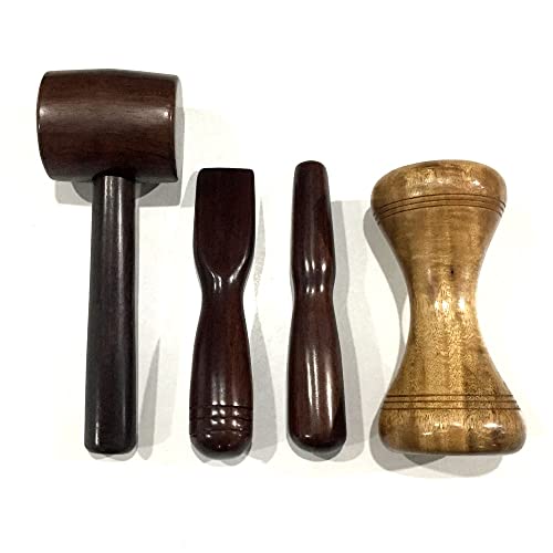 Pack 4 Hammer, Center-Punch, Chisel, Big Dumbbell Tok Sen Wedge ...