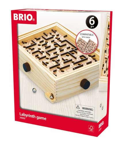 BRIO 34000 Labyrinth Game - Classic Mind-Challenging Maze | Enhances ...