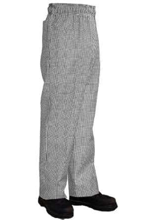 Amazon.com: Newchef Fashion Black& White Woven Checkered Chef Pant: Clothing