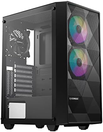 Raidmax Meshian PC Case, Mid-Tower Gaming PC Case with Diamond Mesh ...