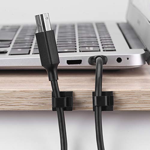 80pcs Cable Clips, Adhesive Cable Organizer Cell Phone Cords Holder ...