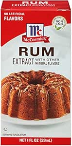 Amazon.com: McCormick Rum Extract, Single 1oz Bottle : Grocery ...