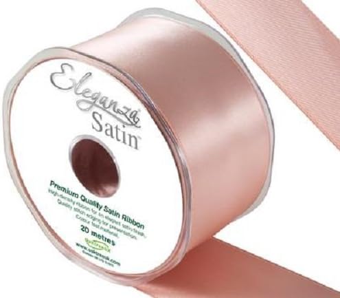 Eleganza Satin Ribbon, Rose Gold, 50mm x 20m – BigaMart