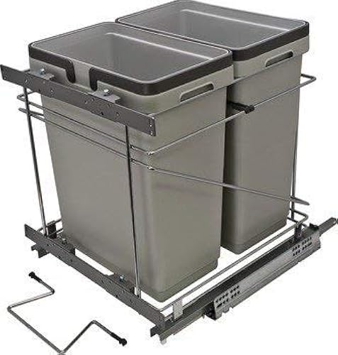 Hafele Waste Bin Pull-Out 15", Double pullout, Easy Installation ...