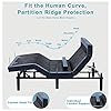 Applied Sleep Queen Adjustable Bed Frame with Lumbar Support &Head Tilt ...