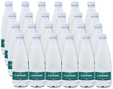 S.Bernardo Italian Sparkling Mineral Water 500mL x 24 Premium Carbonated Drinking Sparkling ...