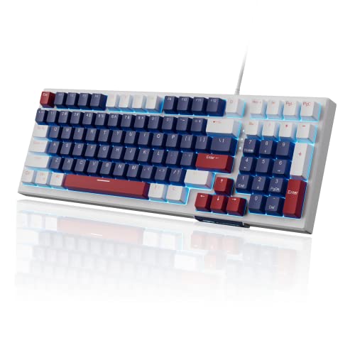 MageGee Mechanical Keyboard, Star Sky Wired Gaming Keyboard Backlit ...