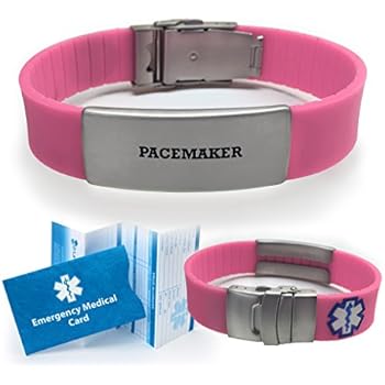 Amazon.com: Pacemaker Medical Alert ID Bracelet for Women: Health ...