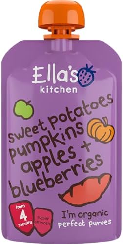 Ella's Kitchen Organic Super Smooth Sweet Potatoes, Pumpkin, Apples and ...