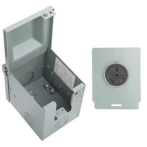 BougeRV 30 Amp RV Power Outlet Box,Enclosed Lockable Weatherproof ...