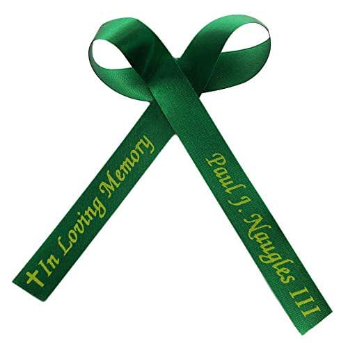Amazon.com: 25 Personalized Memorial Service Ribbons for Funeral ...