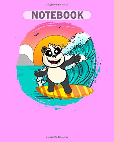 Notebook: cute 4th birthday panda kid boy girl 4 years old - 50 sheets ...