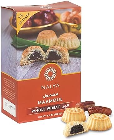Nalya Whole Wheat Date Cookies | 250g Pack | Authentic Arabic Sweets ...