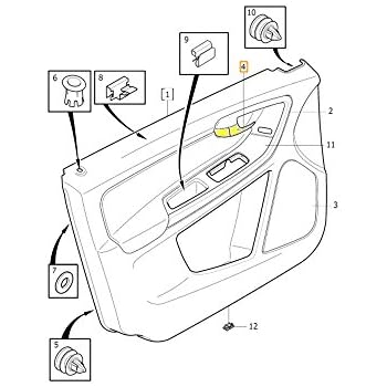 Amazon.com: Volvo 39856976, Interior Door Handle: Automotive