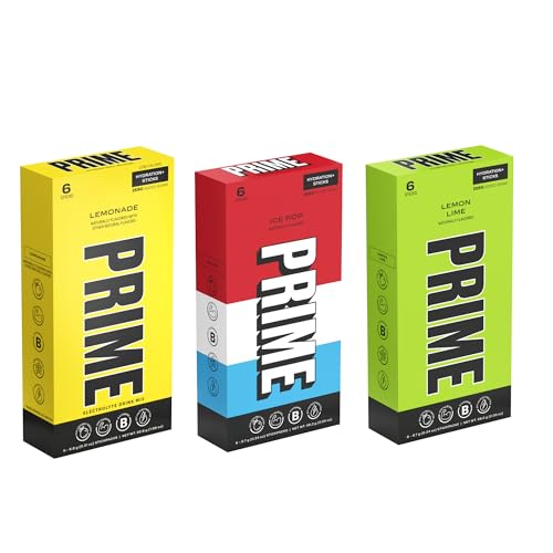 Prime Hydration+ Stick Pack | ICE POP LEMONADE LEMON LIME | 18 Sticks ...