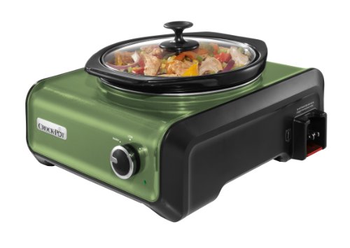 Crock Pot SCCPMD2 GR Hook Up Round Connectable Entertaining System 2 crock-pot-sccpmd2-gr-hook-up-round-connectable-entertaining-system-2