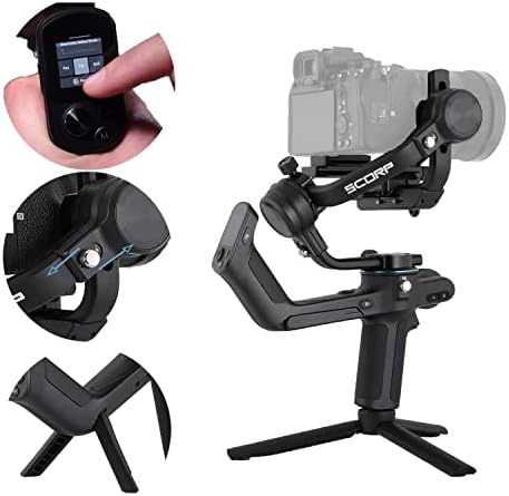 FeiyuTech SCORP [Official] Camera Stabilizer,3-Axis Handheld Gimbal for DSLR and Mirrorless ...
