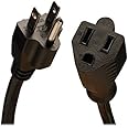Amazon.com: Tripp Lite Heavy-Duty Power Extension Cord 15A, 14AWG (NEMA 5-15P to NEMA 5-15R) 10 ...