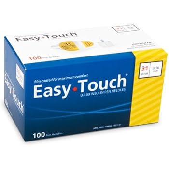 Amazon.com: Easy Touch 831361 Pen Needles 31 Gauge, 3/16": Pet Supplies