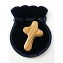 Amazon.com: Olive Wood Pocket Cross with Velvet sachet: Home & Kitchen